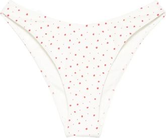 Frankies Bikinis Femme, Maillots de bain, Blanc, Taille: 40 FR Bas de Bikini &agrave; Imprim&eacute; Fraises