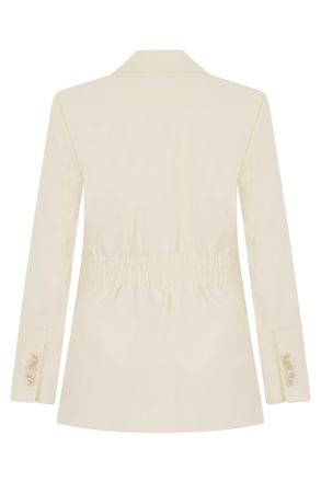Veronica Beard Womens Blazer Ecru Cotton Blazers Jacket