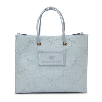 Elisabetta Franchi Gro&szlig;e Raffia-Tasche - - Bags - Damen - Blau - ONE SIZE