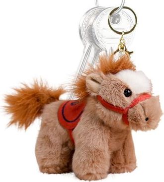 Generic Porte-cl&eacute;s breloque - Fournitures de broderie en peluche douce | Ann&eacute;e lunaire du cheval | pour famille, coll&egrave;gues, &eacute;tudiants, femmes, anniversaire, f