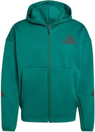adidas Performance Kapuzenpullover Z.N.E. Zip-Hoodie (Baumwolle/Polyester) gr&uuml;n Herren