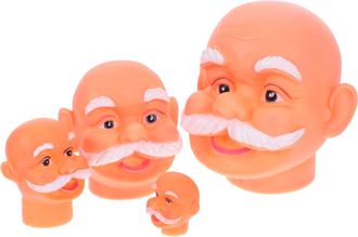 Artibetter 4 Stück Teiliges DIY Santa Claus Kopf aus Strapazierfähigem Vinyl für Handgemachte Weihnachtsdekoration Festliche Partyaccessoires und Vielseitige Wei