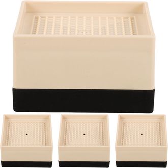 PartyKindom 4 St&uuml;ck Teiliges M&ouml;belerh&ouml;hungen rutschfeste Resin f&uuml;&szlig;e M&ouml;belbeine Schutzpads f&uuml;r Bett Stuhl Sofa und Tisch Robust und Kratzschonend Einfache Montage 
