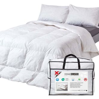 Homescapes Homescapes - Couette chaude 260 x 220 cm en duvet et plumes doie 13,5 tog