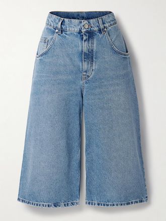 Stella McCartney Short En Jean De Coton Biologique - Bleu