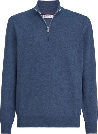 Brunello Cucinelli Homme, Pulls, Bleu, Taille: M Maglia