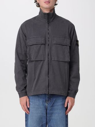 Stone Island Hemdjacke aus Bio-Baumwolle mit gesticktem Kompass-Logo