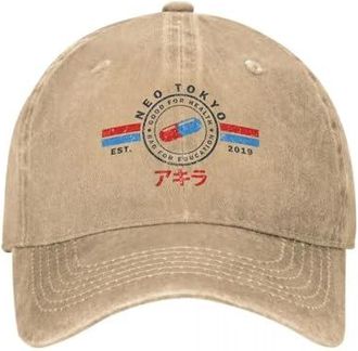 Generic Casquette de Baseball pour Hommes, Les Capsules Neo Tokyo Casquettes de Baseball Vintage en Jean us&eacute; Casquette Snapback pour Hommes Casquettes Cadeaux