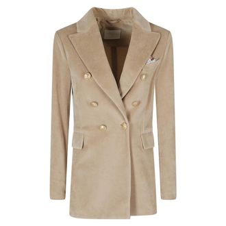 Circolo 1901 Zweireihiger Blazer - - Jackets - Damen - Beige - L