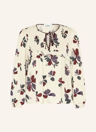 BA&SH Ba&Sh Blusenshirt Diky Aus Satin Mit Volants beige