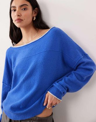 Free People See Me - Pull - Bleu mazarine
