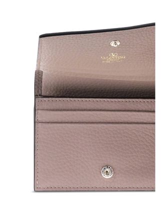 Valentino Garavani Womens Wallet Rockstud Powder Pink Calfskin Calf Leather & Purses