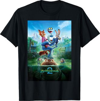 Disney Zootropolis 2 Nick Judy Gary Russ Marsh Market Poster T-Shirt