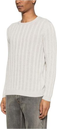 Scaglione Homme, Pulls, Blanc, Taille: M Usl053 Tricot ras du cou