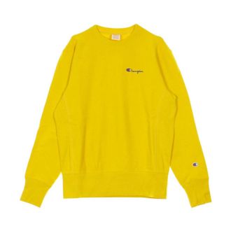 Champion Gelbes Crewneck Sweatshirt Reverse Weave - - Sweatshirts & Hoodies - Herren - Gelb - XL
