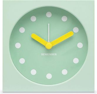 Remember Tischuhr mit Weckfunktion - stilvolles Design trifft auf zuverl&auml;ssige Funktionalit&auml;t - Kleiner Wecker analog ohne Ticken mit einfacher Bedienung
