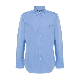Polo Ralph Lauren Slim Fit Stretch End-On-End Hemd - - Shirts - Herren - Blau - L