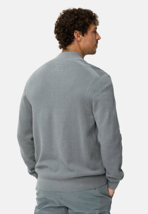 Camel Active Strickjacke mit Stehkragen Langarm Stehkragen