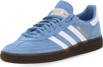 adidas Originals adidas Handball Spzl, Chaussures de Gymnastique Homme, Bleu (Light Blue/FTWR White/Gum5 Light White/Gum5), 40 2/3 EU