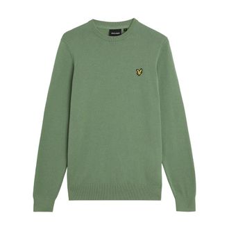 Lyle & Scott Homme, Pulls, Vert, Taille: L Pull ras du cou en coton