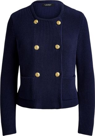 Ralph Lauren Femme, Pulls, Bleu, Taille: 44 FR Double-breasted Jacket