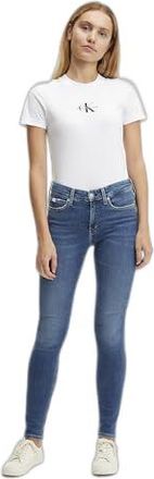 Calvin Klein Jeans Mid Rise Skinny J20J221581 Pantalons, Denim (Denim Dark), 31W / 30L Femme