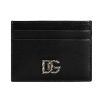 Dolce & Gabbana Tempesta Kartenetui aus Kalbsleder - - Accessories - Herren - Schwarzk - ONE SIZE