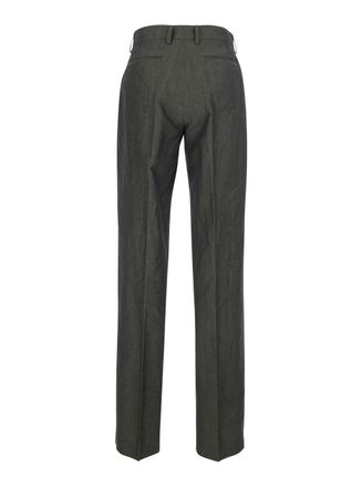 Pantaloni Torino Womens Trousers Ambra Linen-Cotton Brown