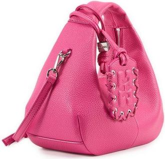 Ganni Sac Hobo Mini &agrave; &eacute;tiquette miroir