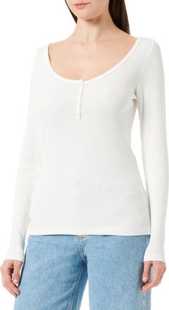 s.Oliver Damen T-Shirt Langarm White 38