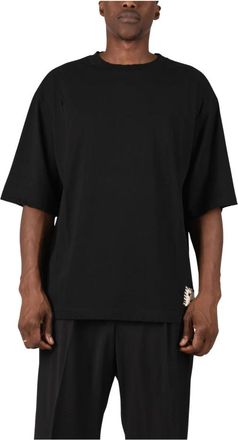 Laneus T-shirt Girocollo - Homme - Tops - Noir - Taille: L