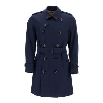 Burberry Kensington Trenchcoat - - Coats - Herren - Blau - XL