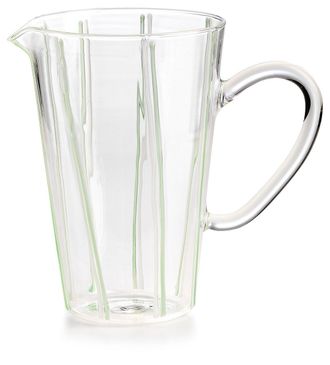 IVV soul borosilicate glass carafe with colored jade lines lt- 1-2