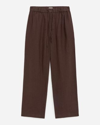 Arket Lockere Leinenhose -Braun
