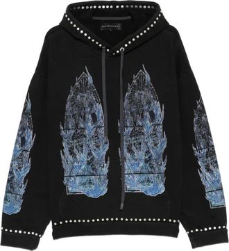 Who Decides War by Ev Bravado Homme, Sweatshirts et sweats &agrave; capuche, Multicolore, Taille: XL Flame Glass Hooded Pullover