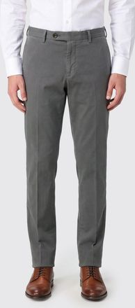 Pantaloni Torino Slim-Fit-Chino-Hose aus Baumwolle und Kaschmir mit dezentralem Verschluss