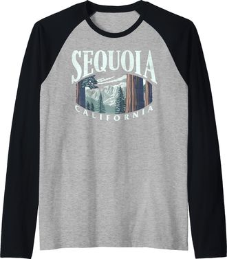 Trendy Apparel Sequoia California National Park Tree Scenery Raglan