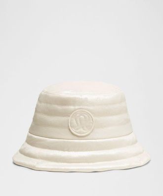 lululemon Unisex Puffer-Bucket-Hat - Gr&ouml;&szlig;e M/L in Light Ivory
