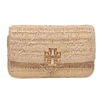 Tory Burch Britten Raffia H&auml;keltasche - - Bags - Damen - Beige - ONE SIZE