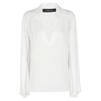 Federica Tosi Damen, Blusen & Hemden, Wei&szlig;, SGr&ouml;&szlig;e