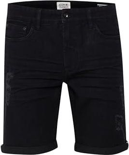 Solid Noyton Short en jean pour homme Coupe droite, Black Denim (700035)., XL