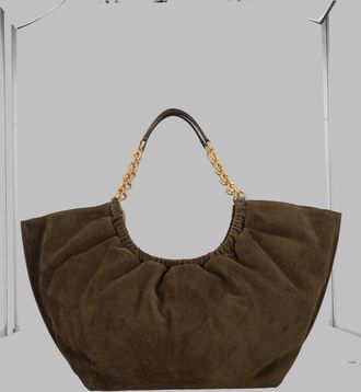 Michael Michael Kors Womens Leather Tote Bag Indie Green Shoulder