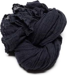 LinenMe Cheche Femme et Homme, &Eacute;charpe, Foulard, Chale - 100% Lin - Pour l&eacute;t&eacute;, la plage, l&eacute;ger, respirant - 45 x 200 cm - NEW NIGHT BLUE