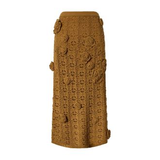 Pinko Pinko, Femme, Jupes, Brun, Taille: 40 FR Anthemis Long Skirt