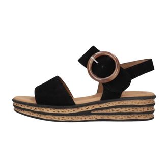 Gabor Schwarze Sandale 550.2 - - Shoes - Damen - Schwarzk - 44 EU