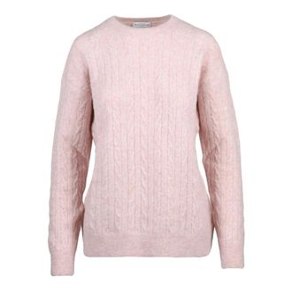 Ballantyne Pullover Intrecciato Girocollo - - Knitwear - Damen - Rosa - S
