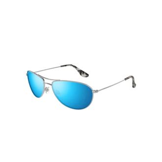 Maui Jim unisex, Accessoires, Bleu, Taille: 57 MM Mj0245S 001 Lunettes de soleil