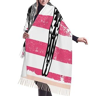 Generic Châle À Franges Style Ferme, Orné DUn Crâne De Vache, Du Drapeau Américain Violet Et De Motifs Aztèques. Echarpe Cadeau Doux Foulards Quotidien Glands