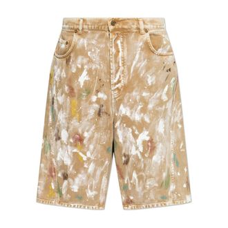 Moschino Denimshorts im Vintage-Look - - Shorts - Herren - Beige - M