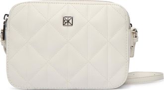 Calvin Klein Handtasche Calvin Klein Quilted Camera Bag LV04F3328G Wei&szlig;